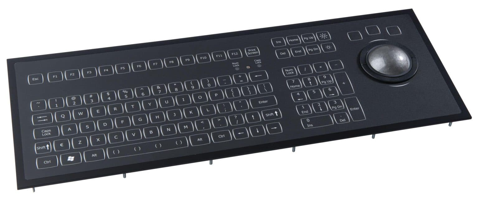 Food Grade Industrial Keyboard With Trackball | Washable