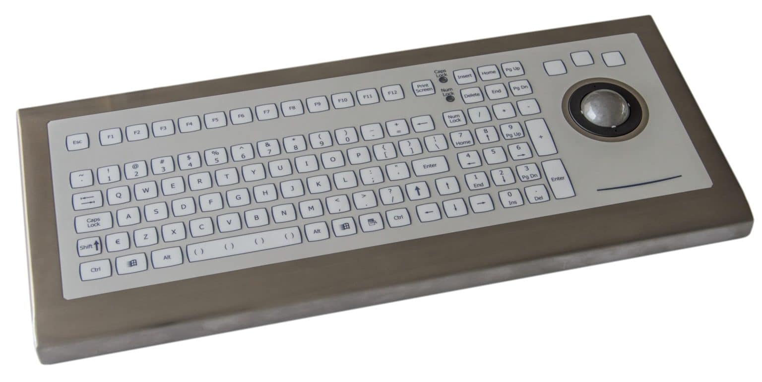 Food Grade Industrial Keyboard With Trackball | Washable