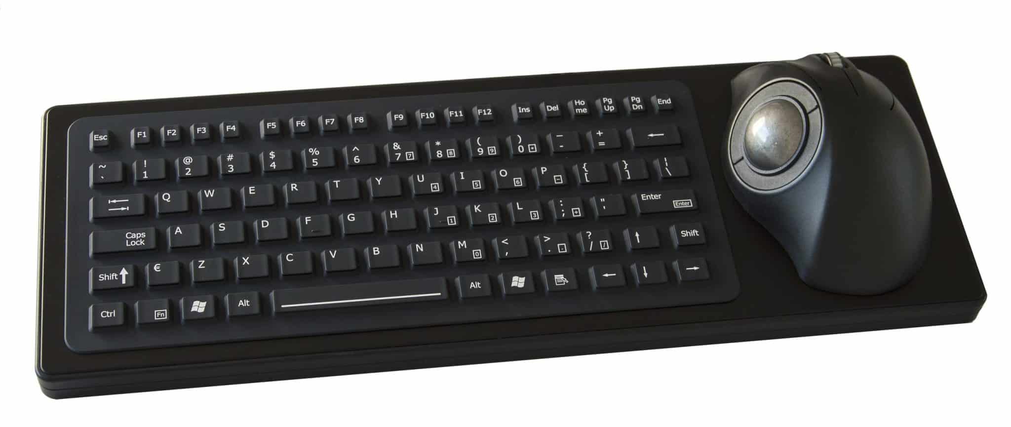 Compact Silicone Rubber Industrial Keyboards | Waterproof